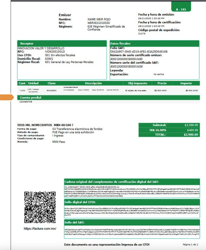 CFDI recibo de arrendamiento – Mi Contador