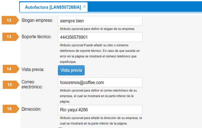 Módulo de autofactura – Mi Contador