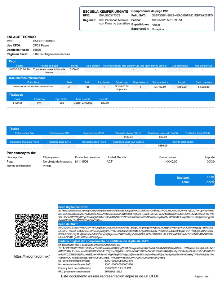 CFDI de ingreso relacionado a una nota de crédito y complemento de pago 2.0 – Mi Contador